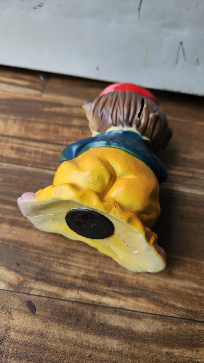 MCM Hard Plastic Smiling Hobo Clown Piggy Bank, Coin Bank, Children's ...