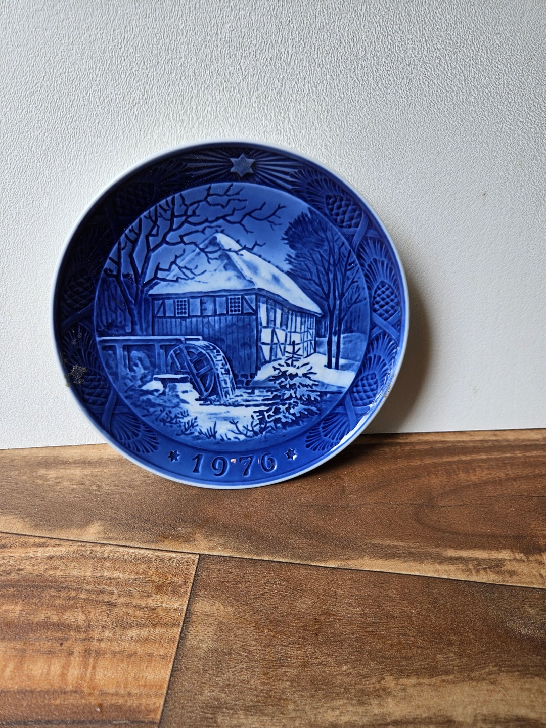 Royal Copenhagen 1976 Denmark Blue and White Plate - Etsy