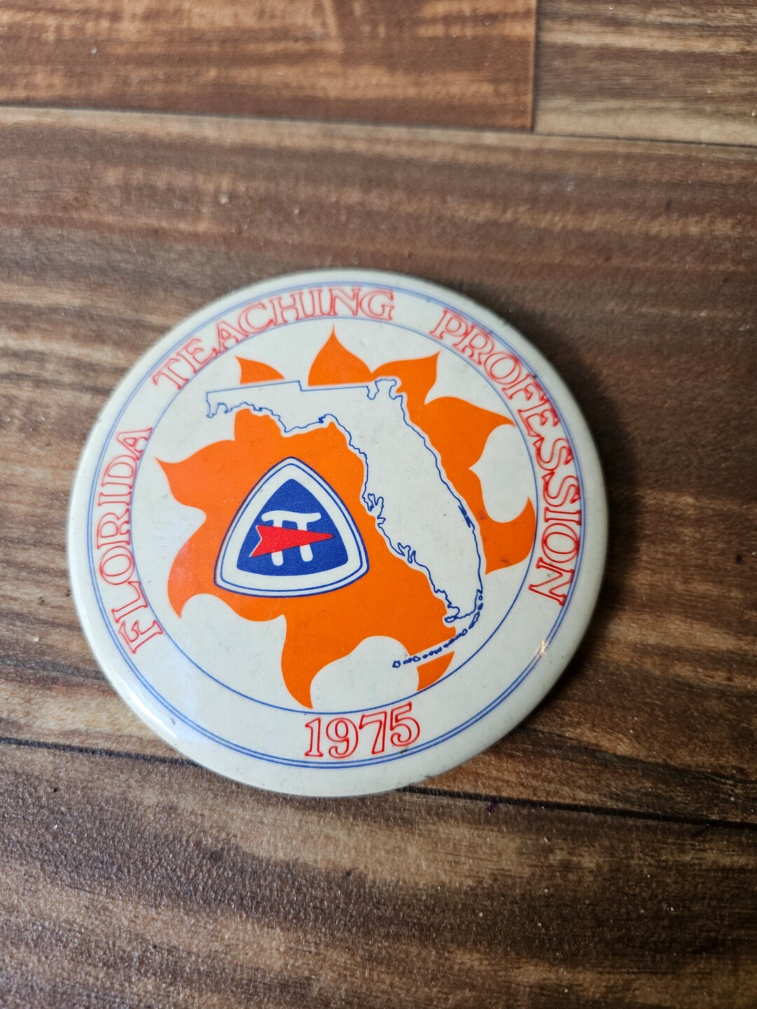 Florida Teaching Profession 1975 Button Pin Back Button Pin - Etsy