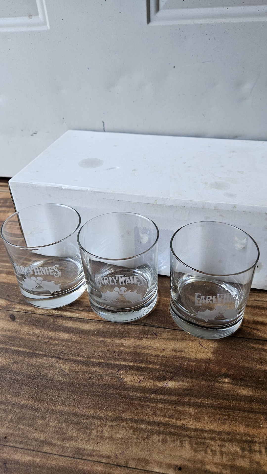 Early Times Vintage Whiskey Glasses Set of 3 Whiskey Drink Glasses - Etsy