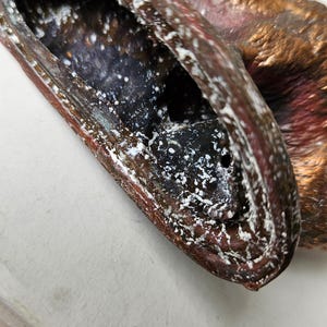 Buffalo Bonded Pecan Shells Sculpture Vintage Rare Buffalo Figurine ...