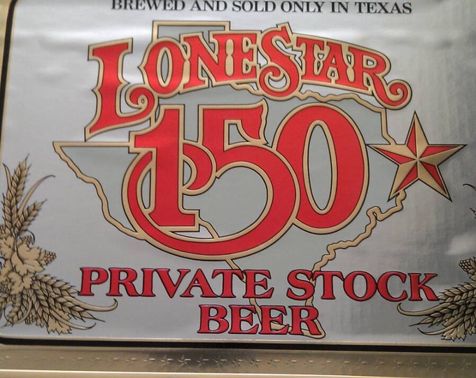 Lone Star Beer Sign - Etsy