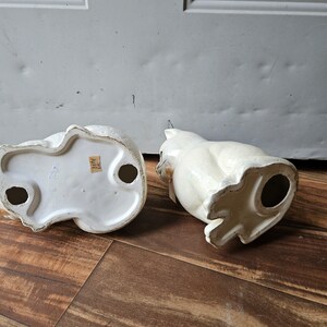 Beige Iridescent Cat Figurines With Big Eyes and Colorful Face, Real ...