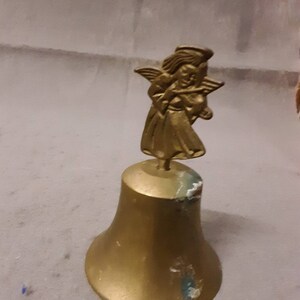 Brass Bell With Angel Bell - Etsy