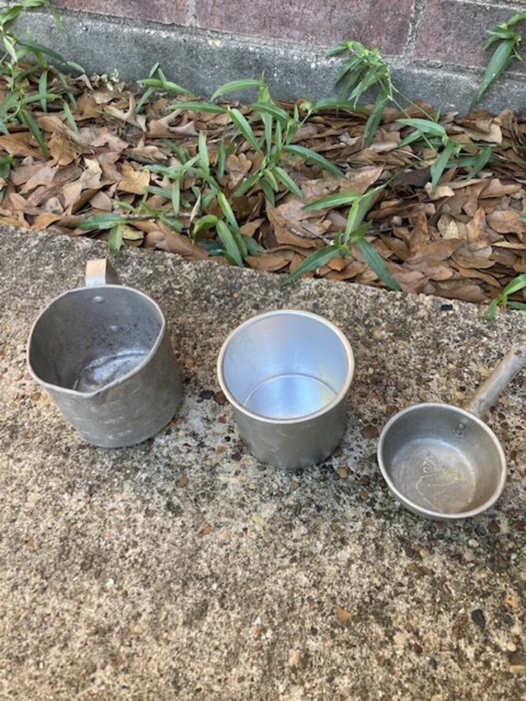 Vintage Aluminum Measuring Cups, Farmhouse, Old Style Measuring Cups ...
