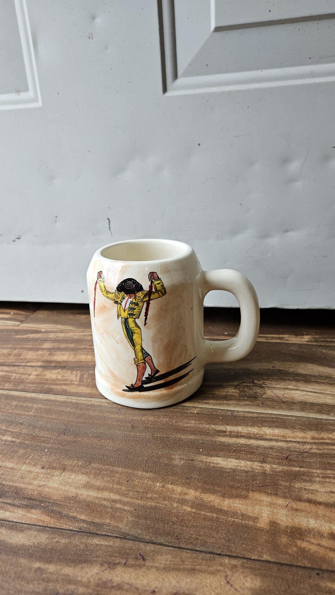 Louisa Mexican Hand Painted Ceramic Large Beer Stein /matador With ...