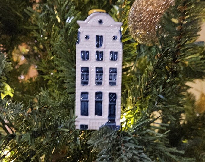 KLM Airlines #60 Porcelain Blue Delft Miniature House Figurine ...