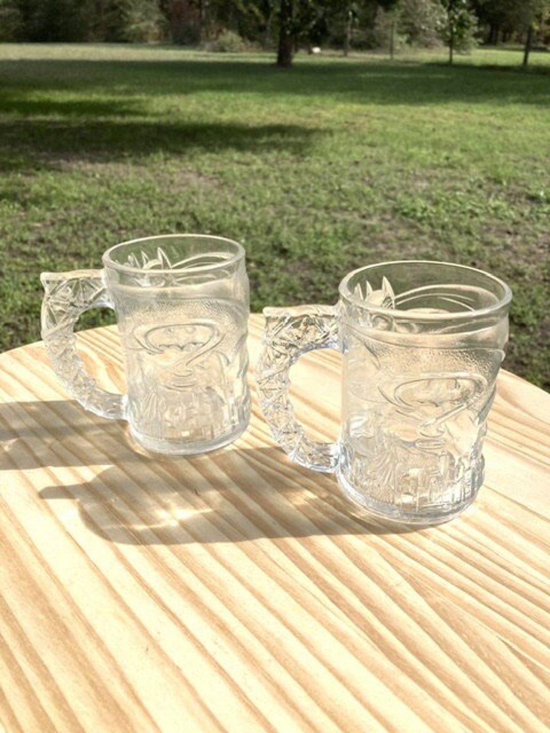 Batman Forever Mcdonald's Collectible 3D Glass Mugs 1995 Collectible ...