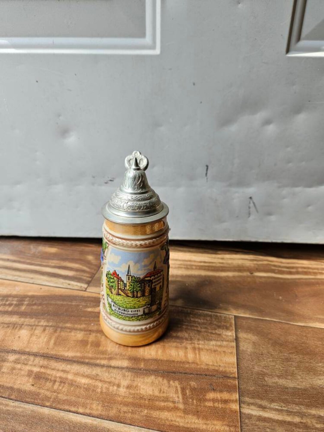 Gerz Lidded Beer Stein Bitburg-eifel Bierbrunnen Vintage Gerz W Germany ...