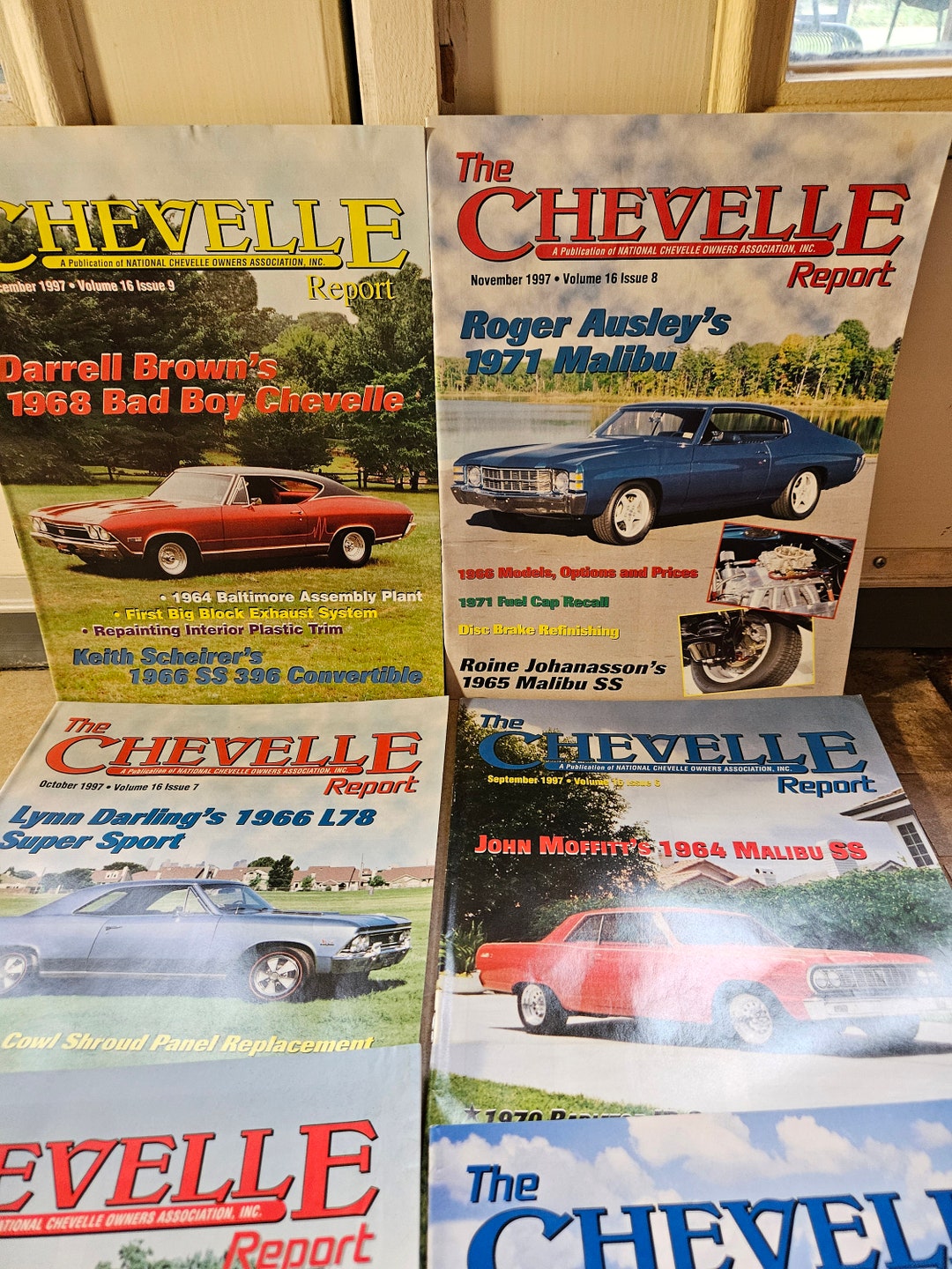 Classic Muscle Cars - the Chevelle Report Magazines 1997 Volume 16 ...