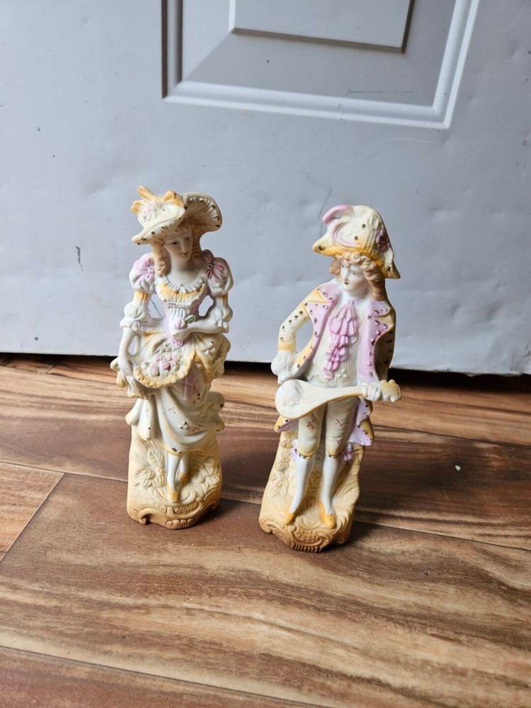 Collectible Halsey Bisque Porcelain Figurines, French Colonial Couple ...