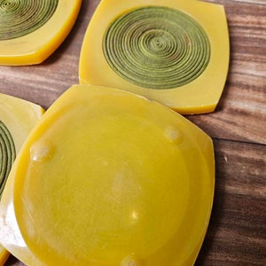 Bakelite Coasters Vintage Set of 6 Bakelite Coasters - Etsy
