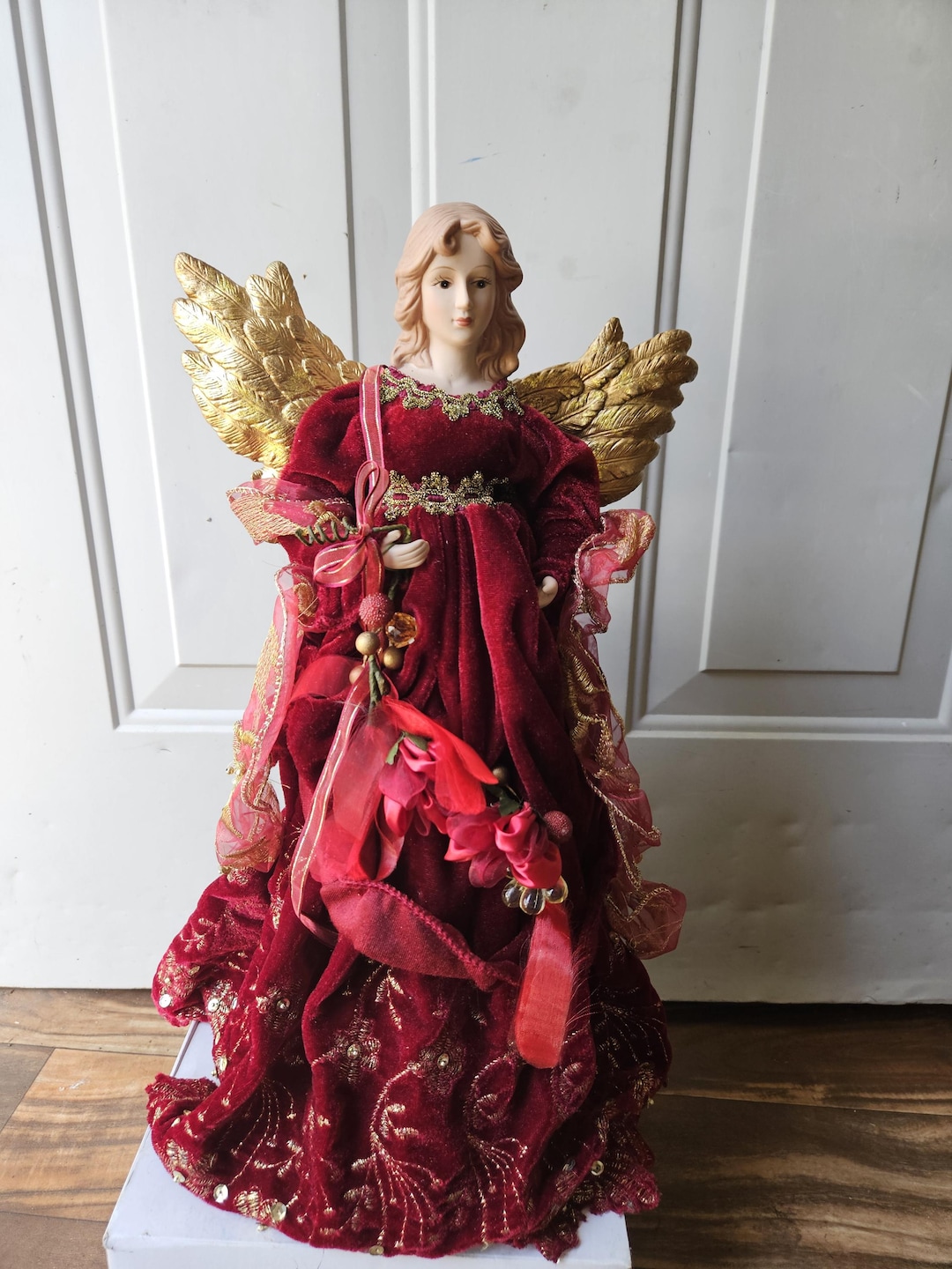 Christmas Tree Topper Dan Dee Collector's Choice Angel Figurine Tree ...