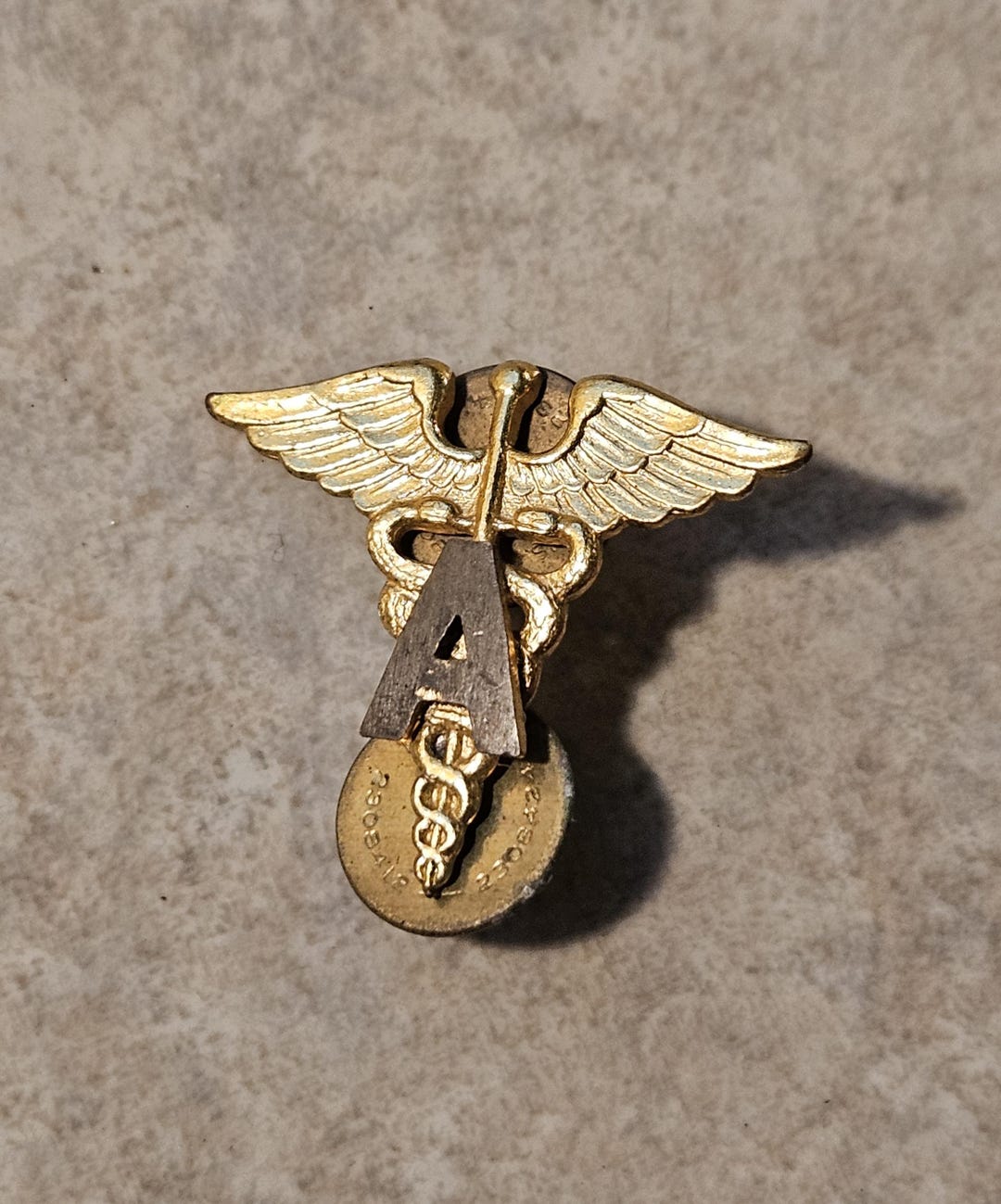 Rare WWII U.S. Army Medical Officer "a" Administrative Pin, Military ...