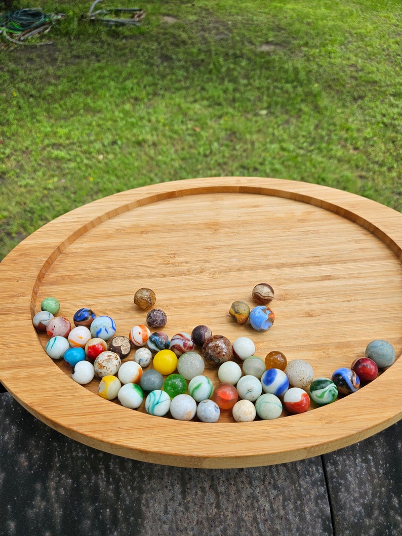 Vintage Marbles, Lot of 49 Marbles in Different Designs and Sizes. Bin ...