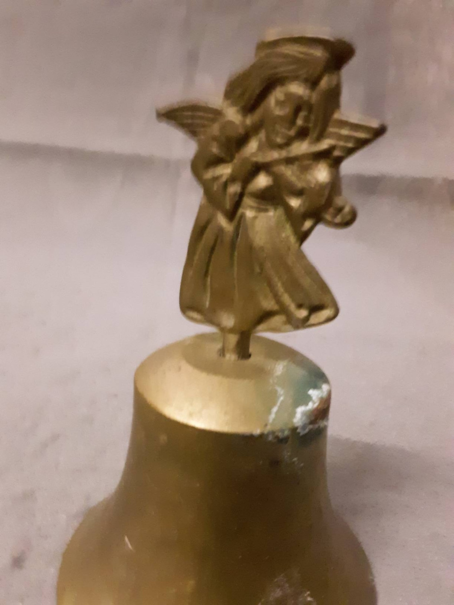 Brass Bell with Angel Bell | Etsy