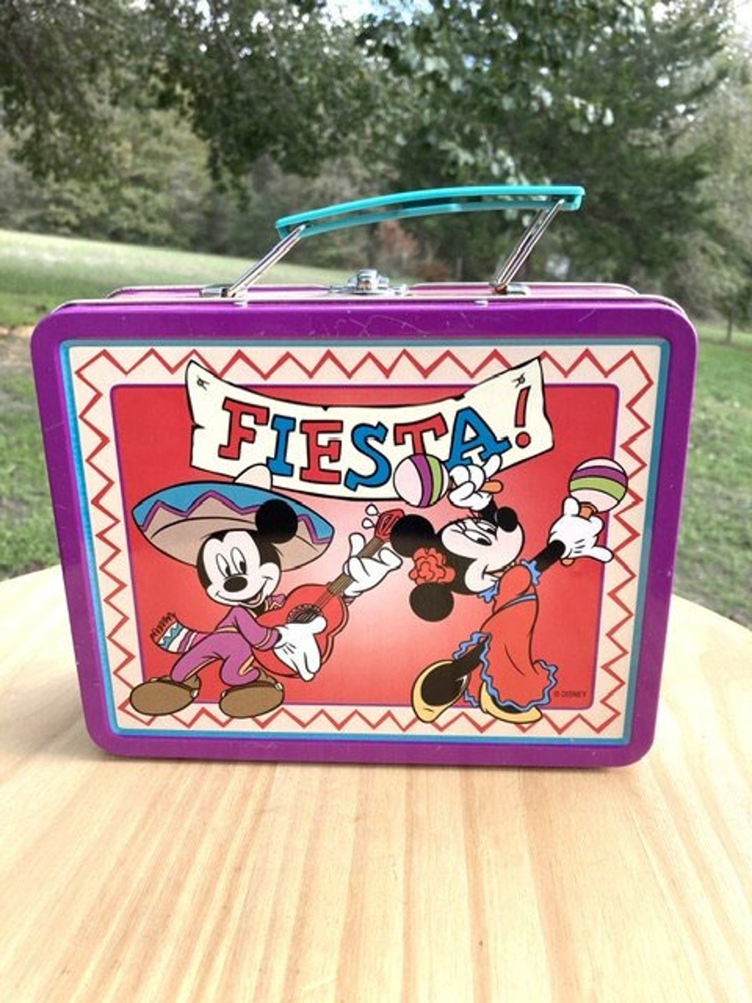 1999 Series Disney Mickey Mouse and Minnie Fiesta Lunch Box, Mickey and ...