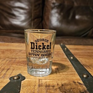 George Dickel Tennessee Sippin' Whisky Shot Glass With Black Lettering ...