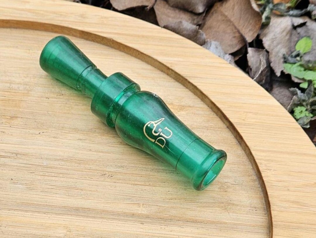 DUCKS UNLIMITED Duck Call Whistle, Wildfowl, Hunters, Shade of Green, Plastic Material, Duck ...