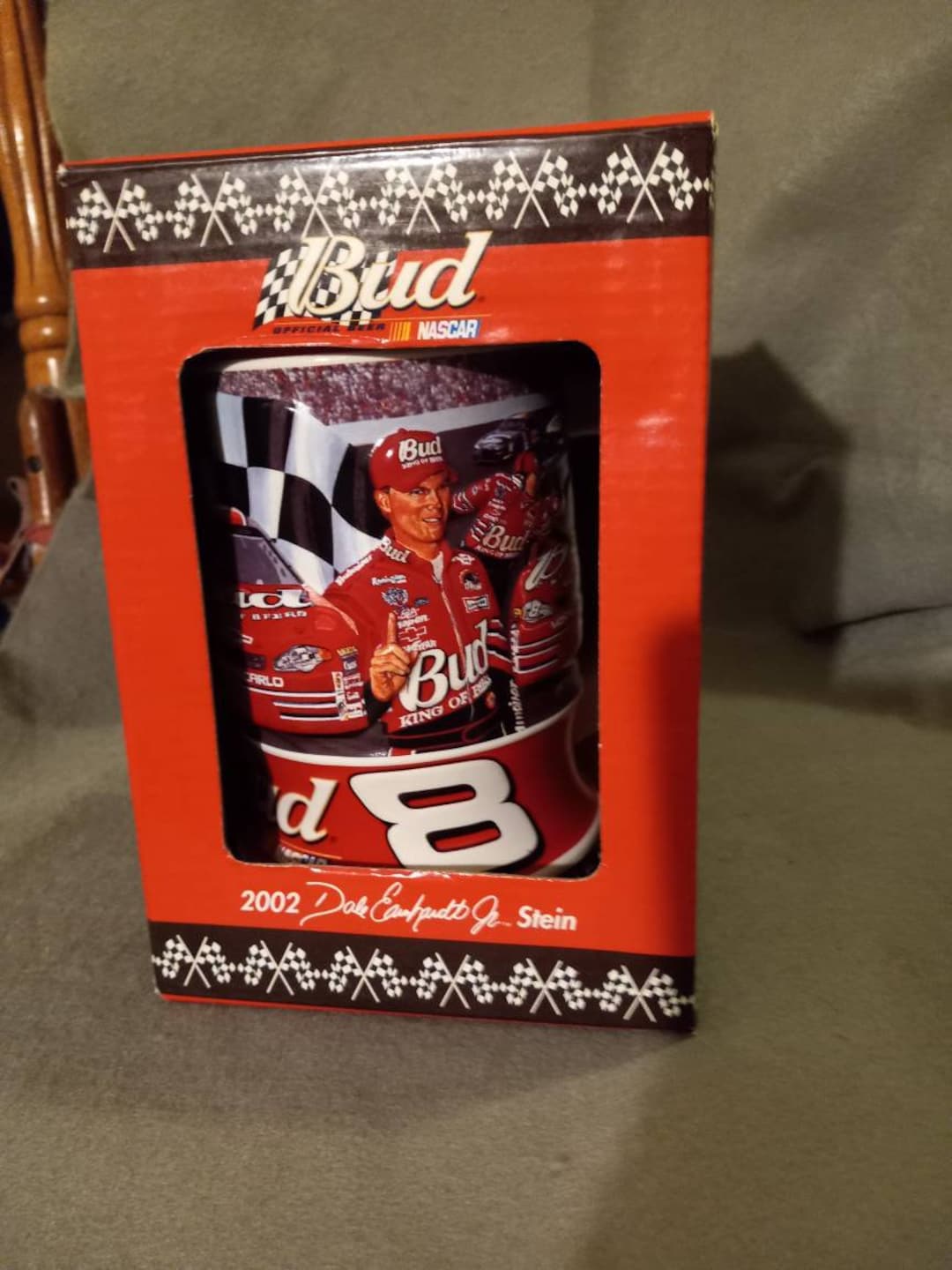 Bud Budweiser Nascar Dale Earnhardt Jr. 2002 Beer Stein Run in the Red ...