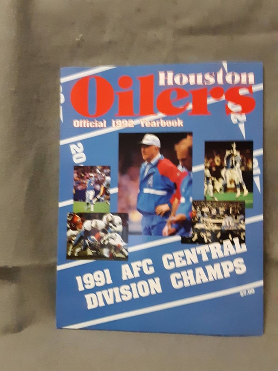 Houston Oilers Official 1992 Yearbook 1991 AFC Central | Etsy
