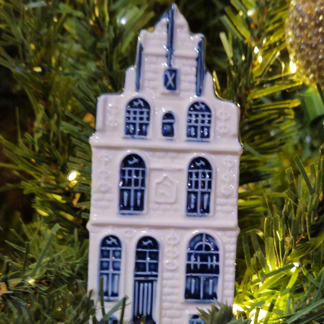 KLM Airlines #22 Porcelain Blue Delft Miniature House Figurine ...
