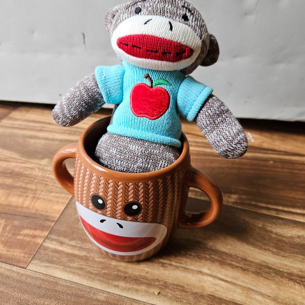 Sock Monkey Mug - Etsy