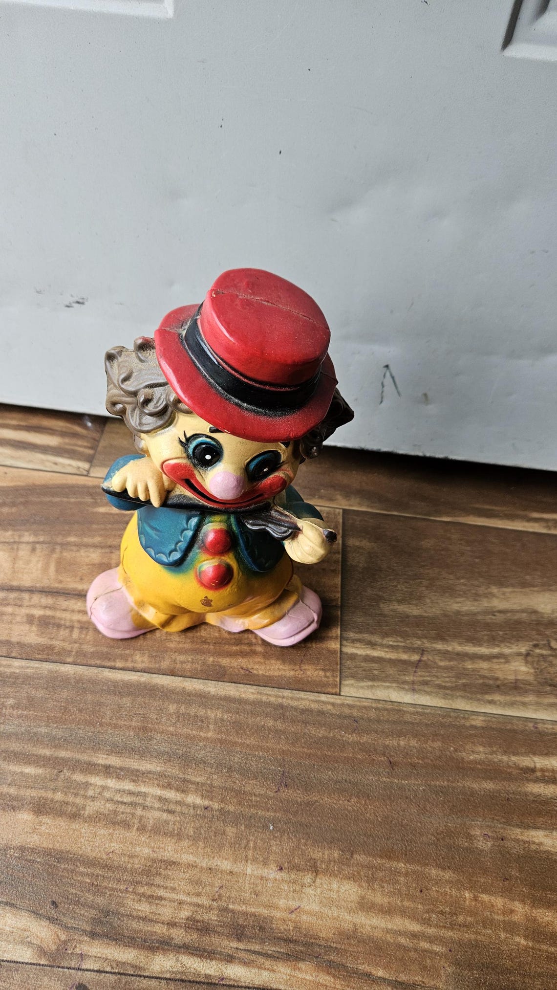 MCM Hard Plastic Smiling Hobo Clown Piggy Bank, Coin Bank, Children's ...