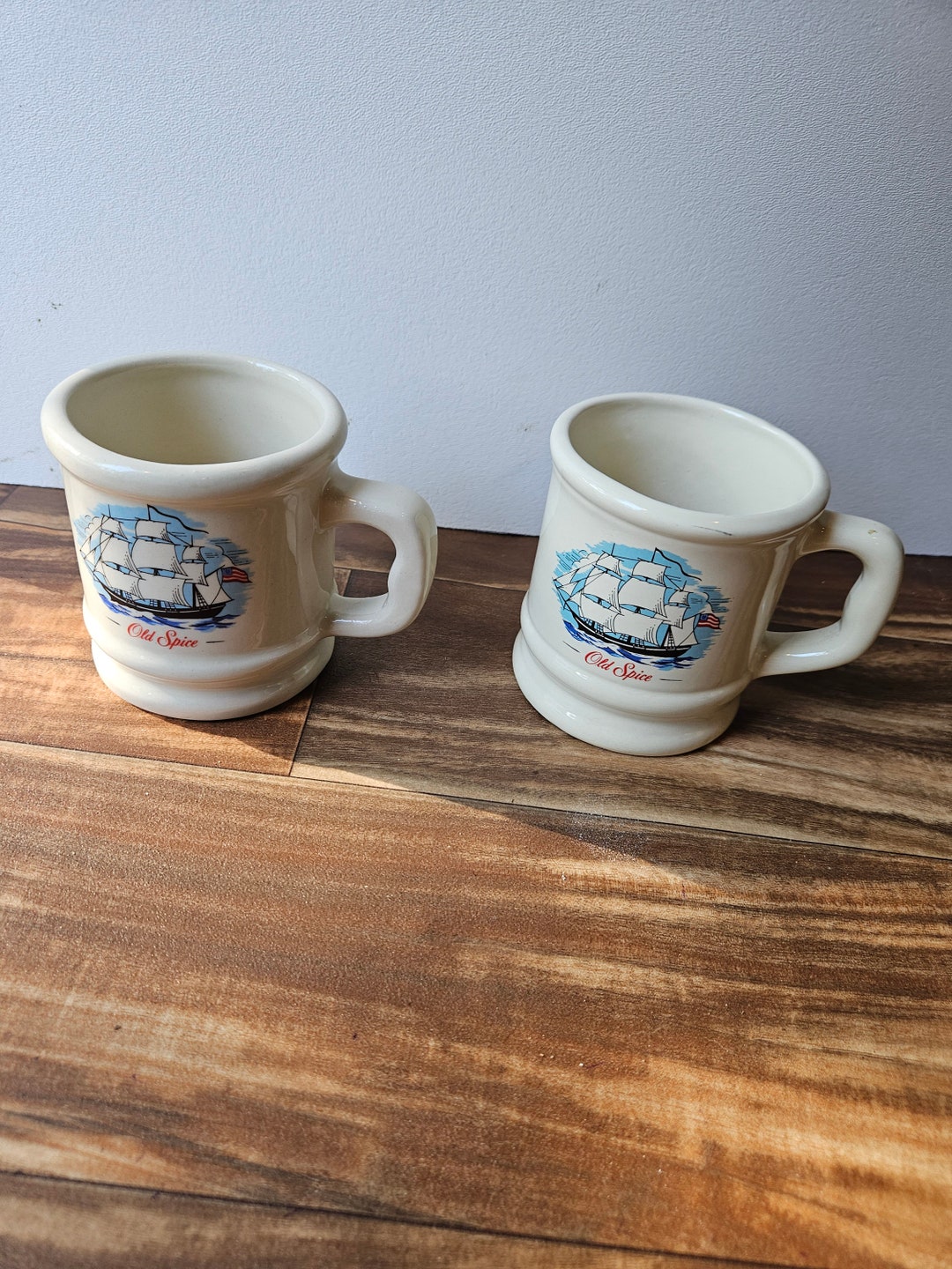 Old Spice Shaving Mugs, Coffee Mugs, Grandtuk US Navy Sailing Ship ...