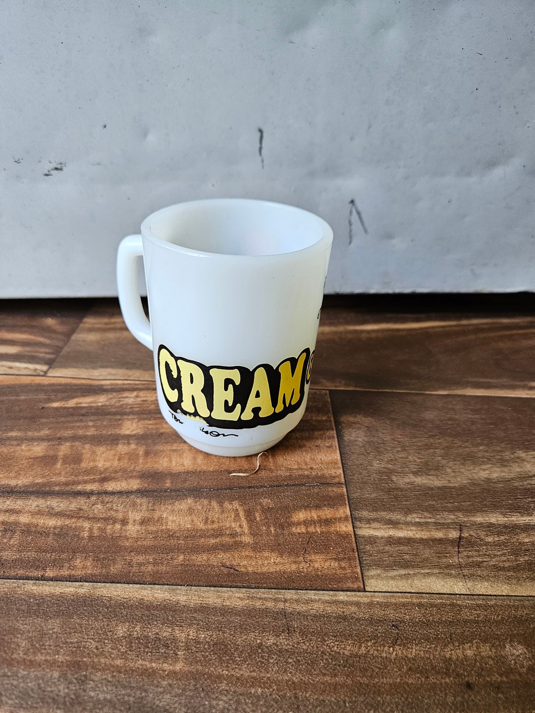 Ziggy 1979 Cream & Sugar Coffee Mug Anchor Hocking Milk Glass I Like ...
