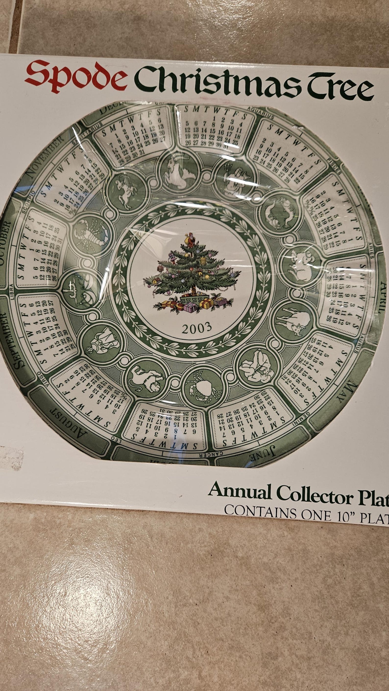2003 Spode Christmas Tree Annual Collector Plate, Collectible, Gift ...