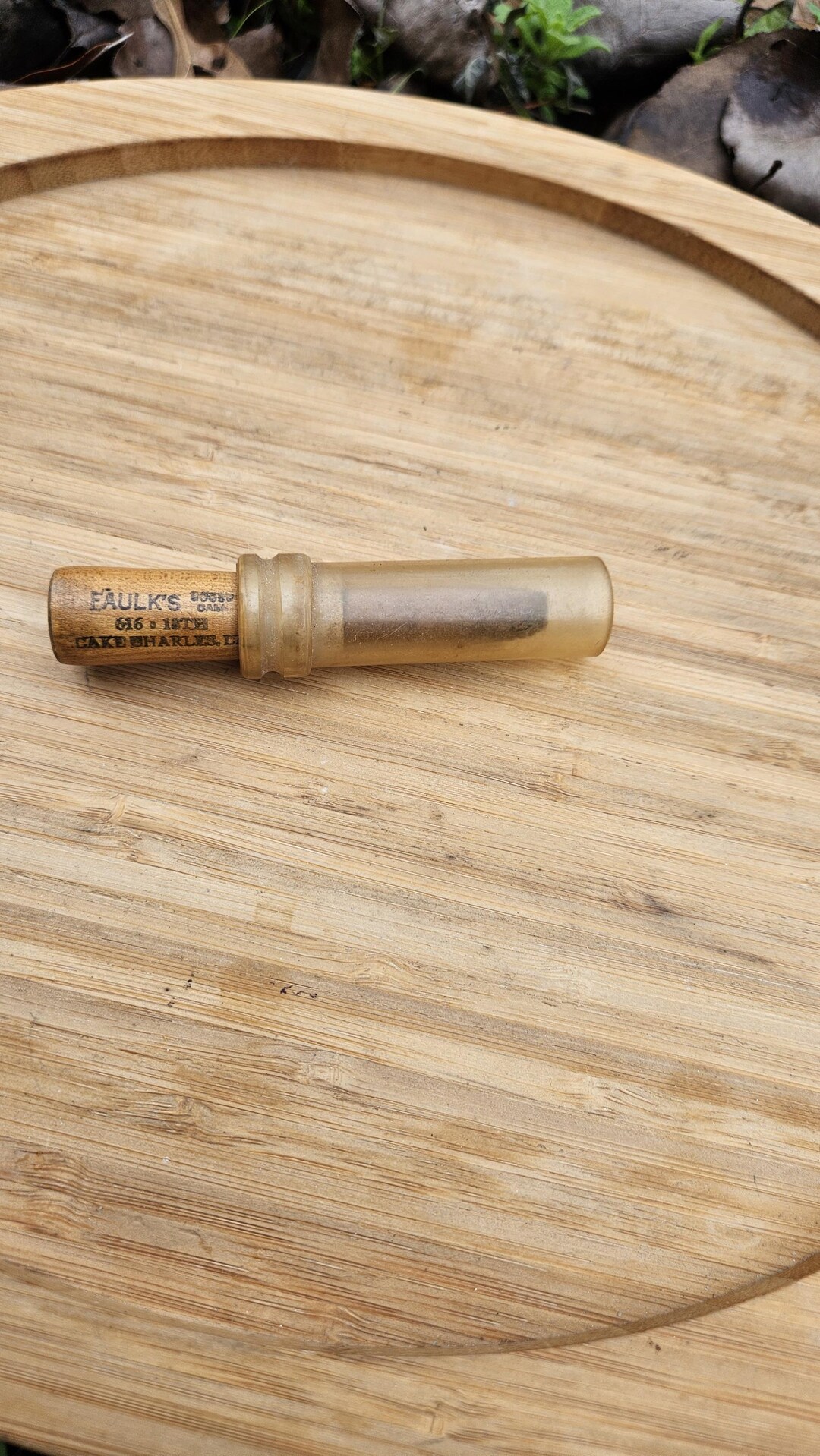 Vintage Faulk's Wooden Duck Call Whistle With Cover, Wildfowl, Hunters ...