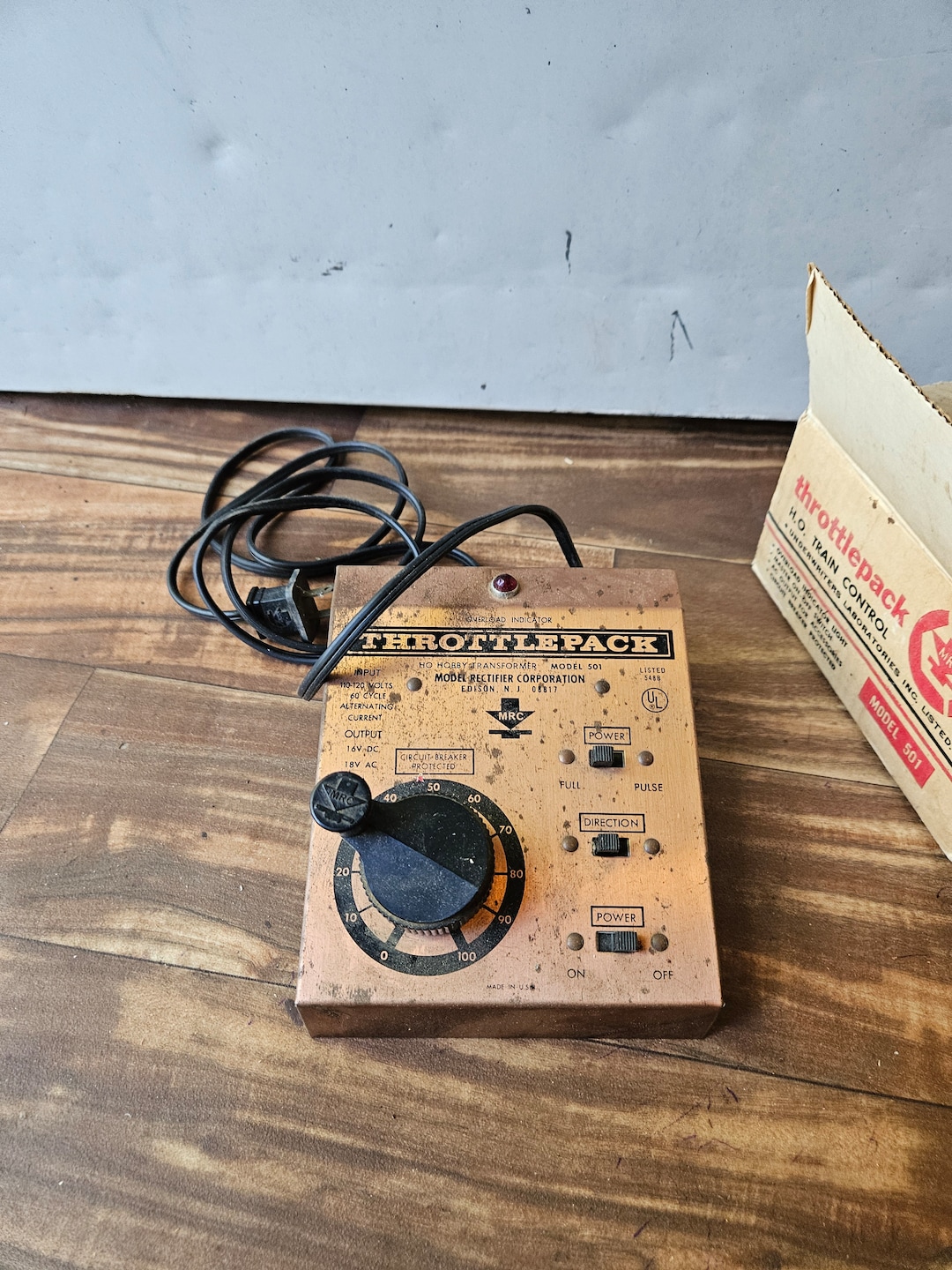 Ho Train Control Model 501 by Model Rectifier Corp. Throttlepack ...