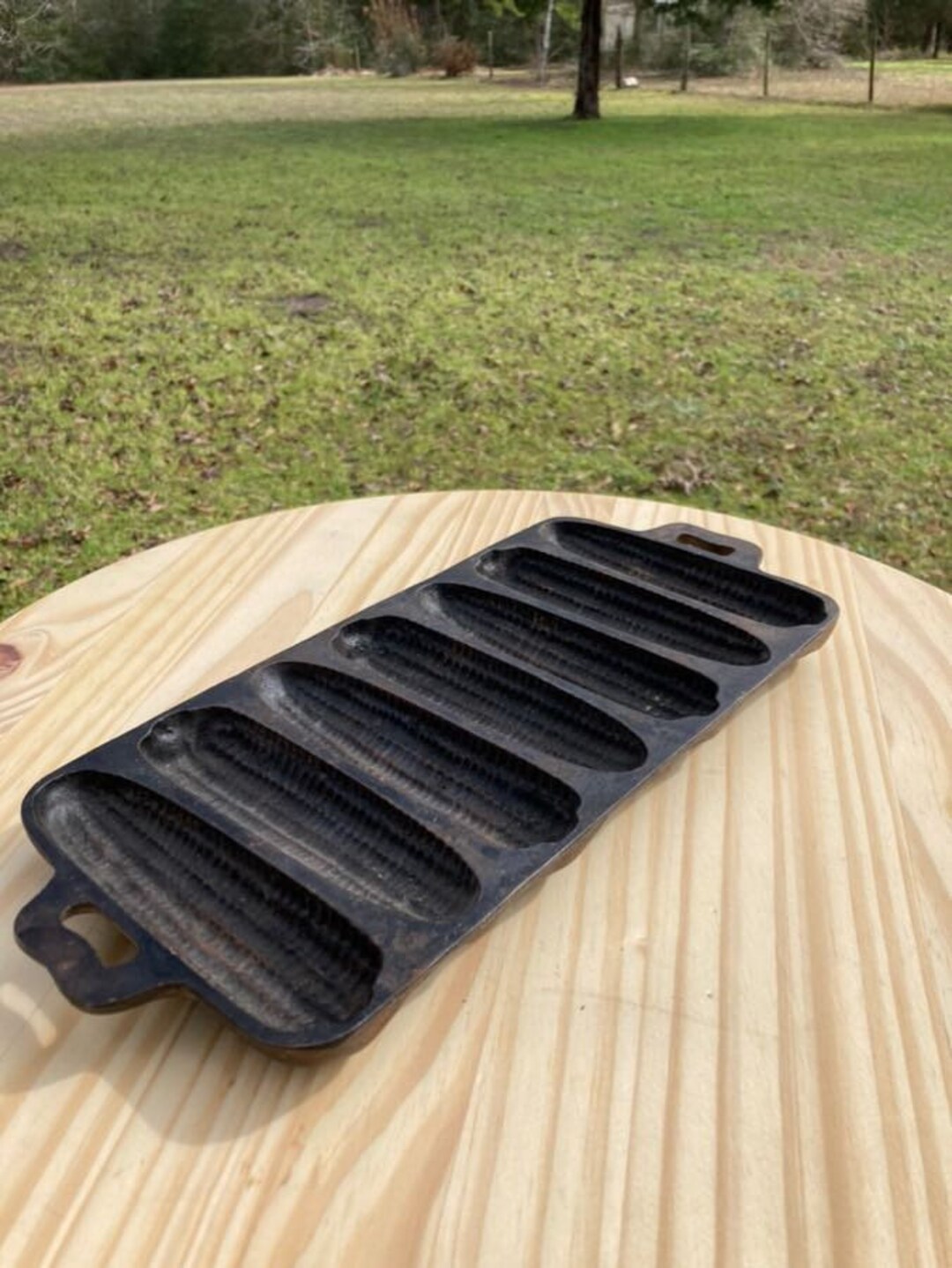 Cast Iron Cornbread Pan, Cornbread Sticks, Vintage, Baking Pan, Heavy ...