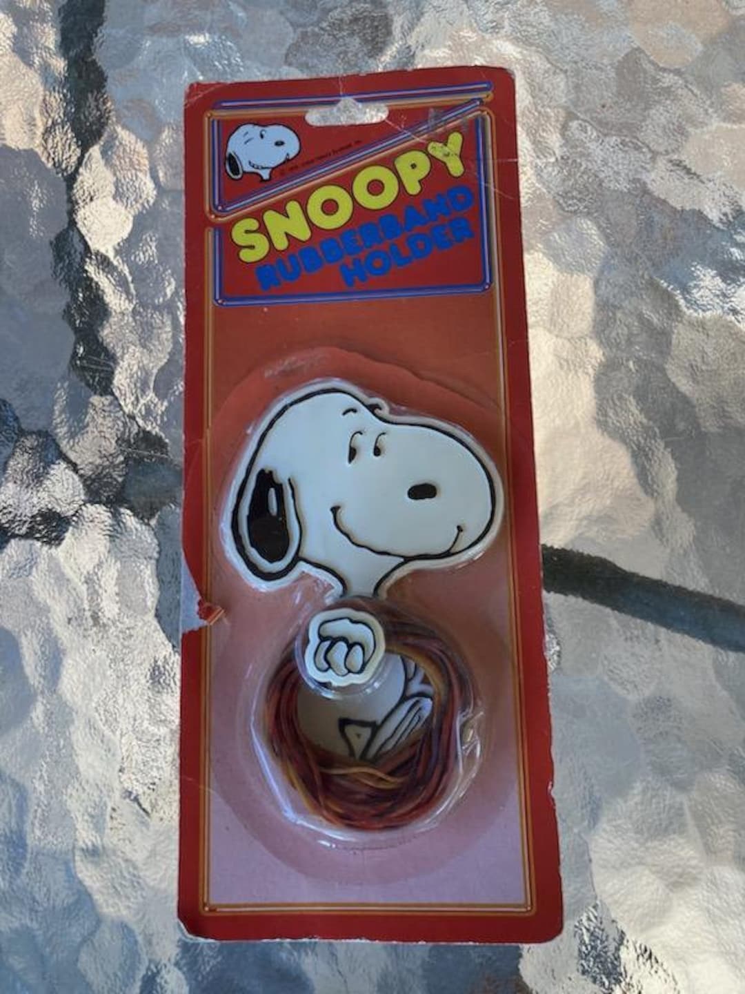 Vintage Snoopy Rubberband Holder, Decorative Office Key Holder, Mint ...