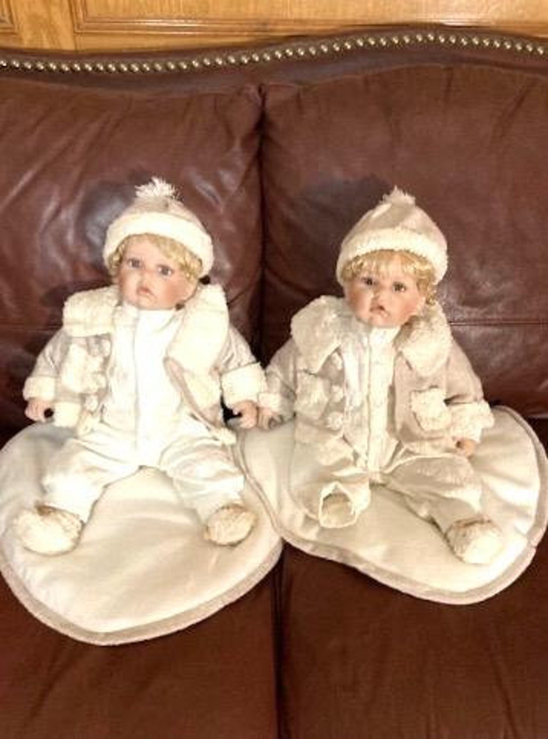 Cathay Collection Porcelain Twin Baby Boys, Nursery, Life Size Baby ...