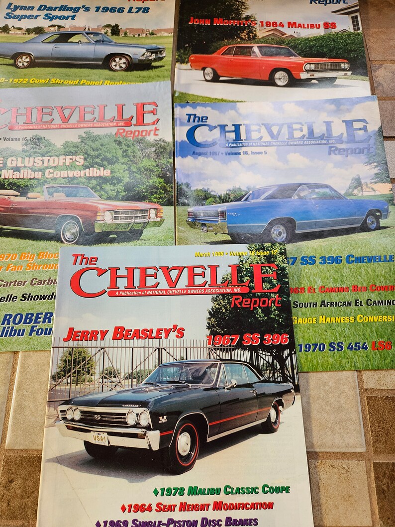 Classic Muscle Cars the Chevelle Report Magazines 1997 Volume 16 ...