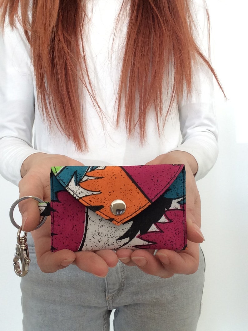 Keychain wallet keychain card holder for women ID card | Etsy