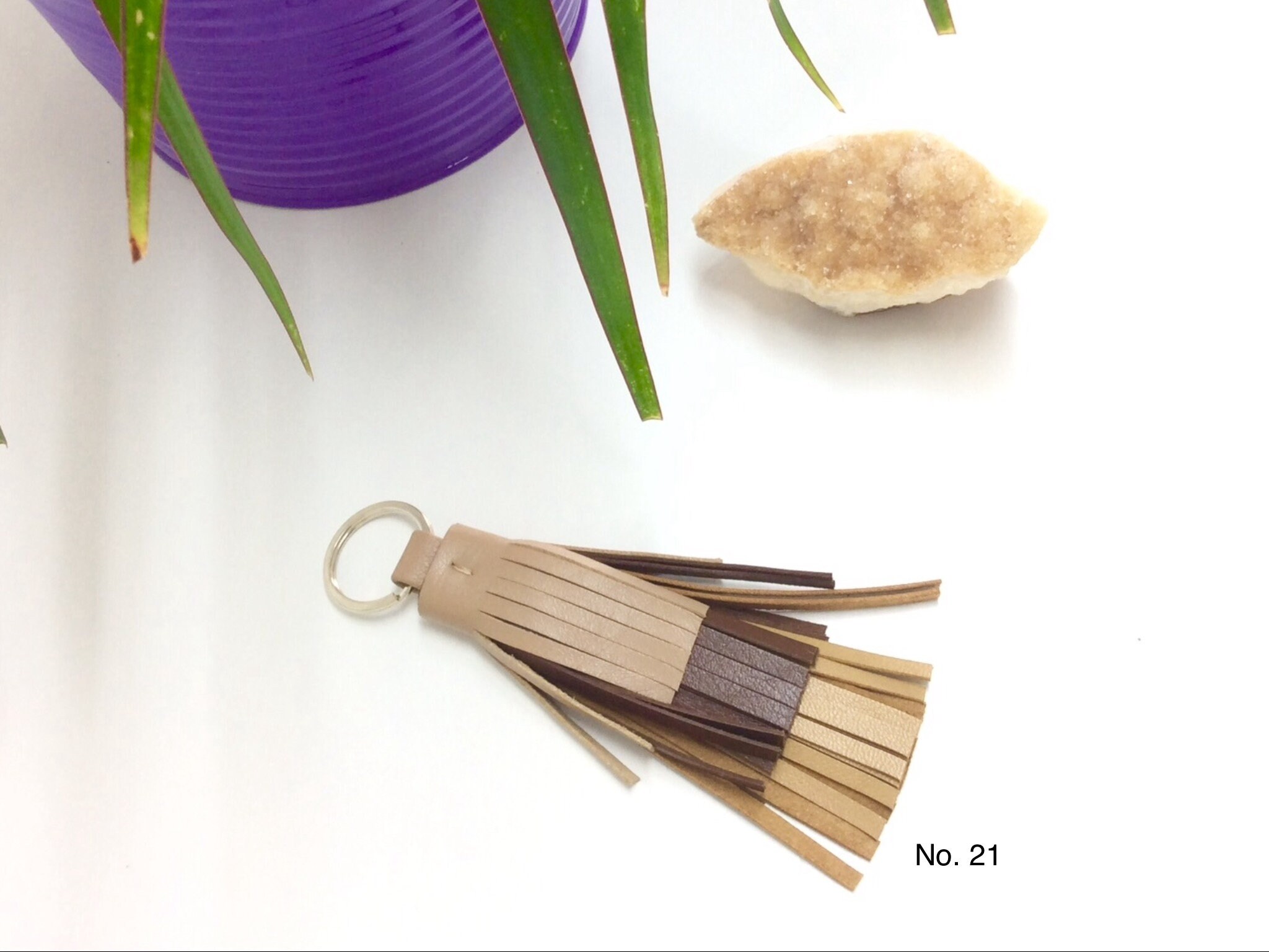 Leather Tassel Keychain Leather Key Fob Leather Tassel Etsy