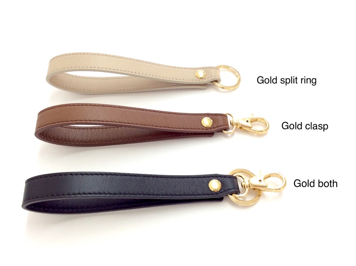 Leather Wrist Strap. Leather Wristlet Keychain. Leather Key | Etsy