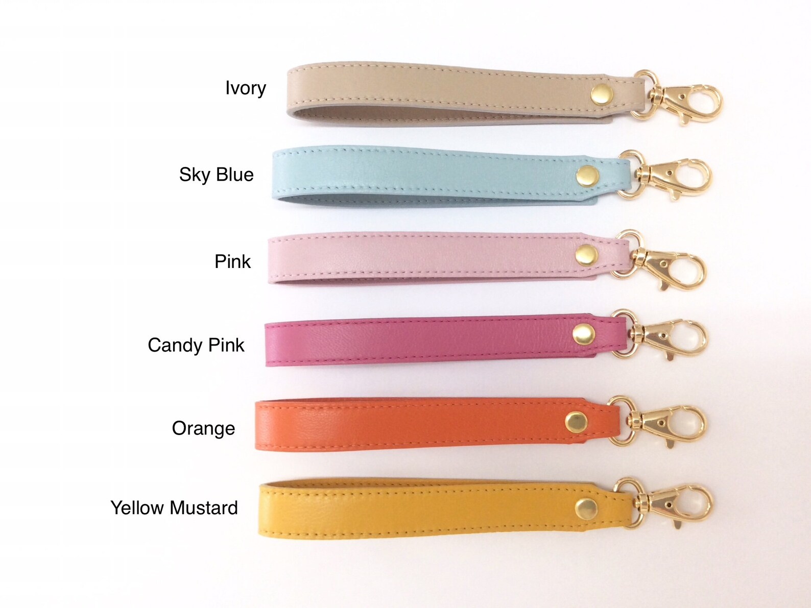 Wristlet keychain leather wristlet strap for phone wallet | Etsy