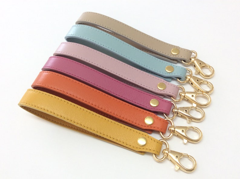 Wristlet Keychain Leather Wristlet Strap for Phone Wallet - Etsy