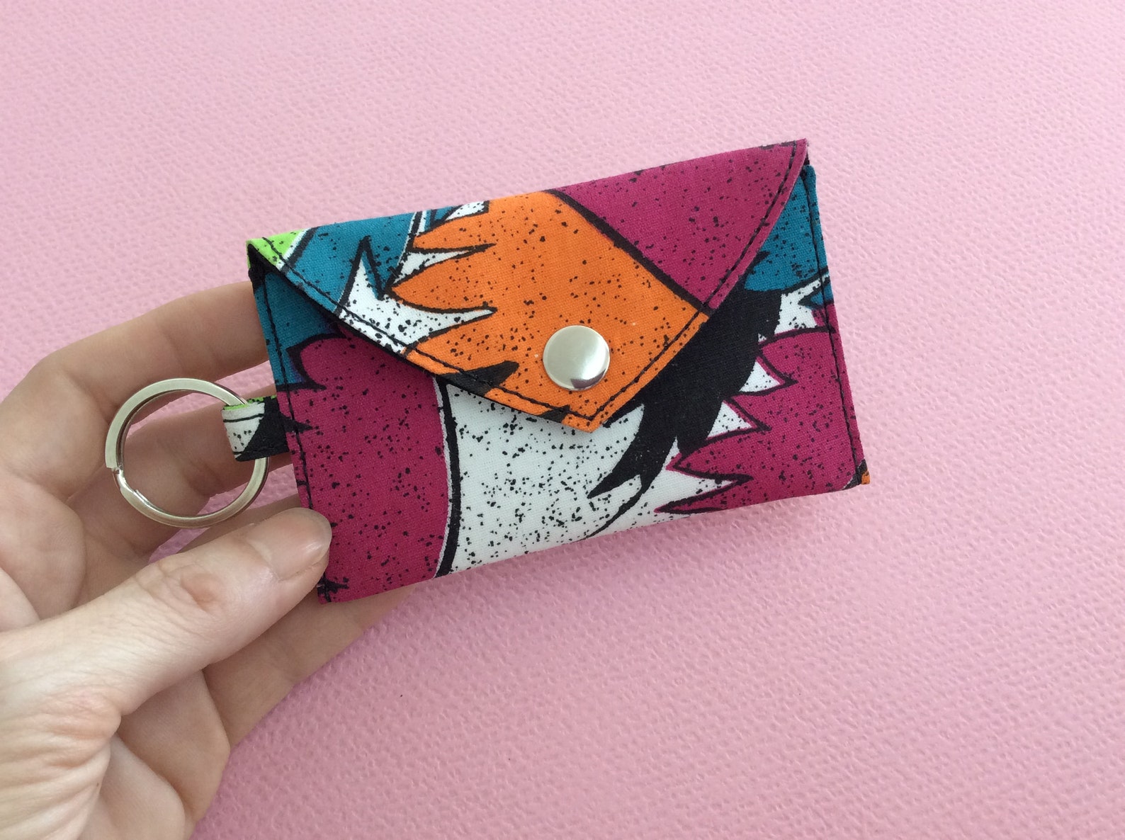 Keychain wallet keychain card holder for women ID card | Etsy