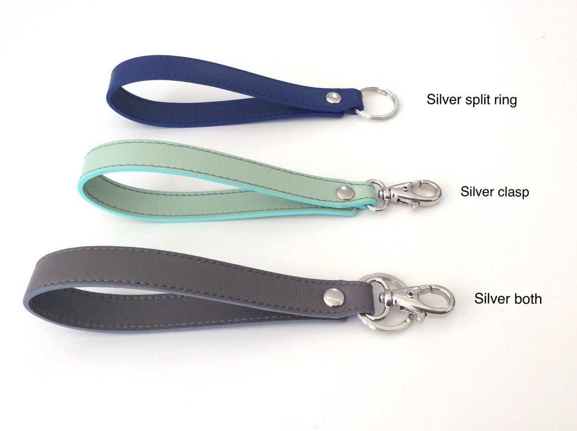 Leather Wrist Strap. Leather Wristlet Keychain. Leather Key | Etsy