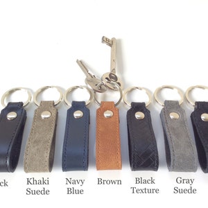 Mens Leather Keychain, Unisex Leather Keychain, Womens Leather Keychain ...