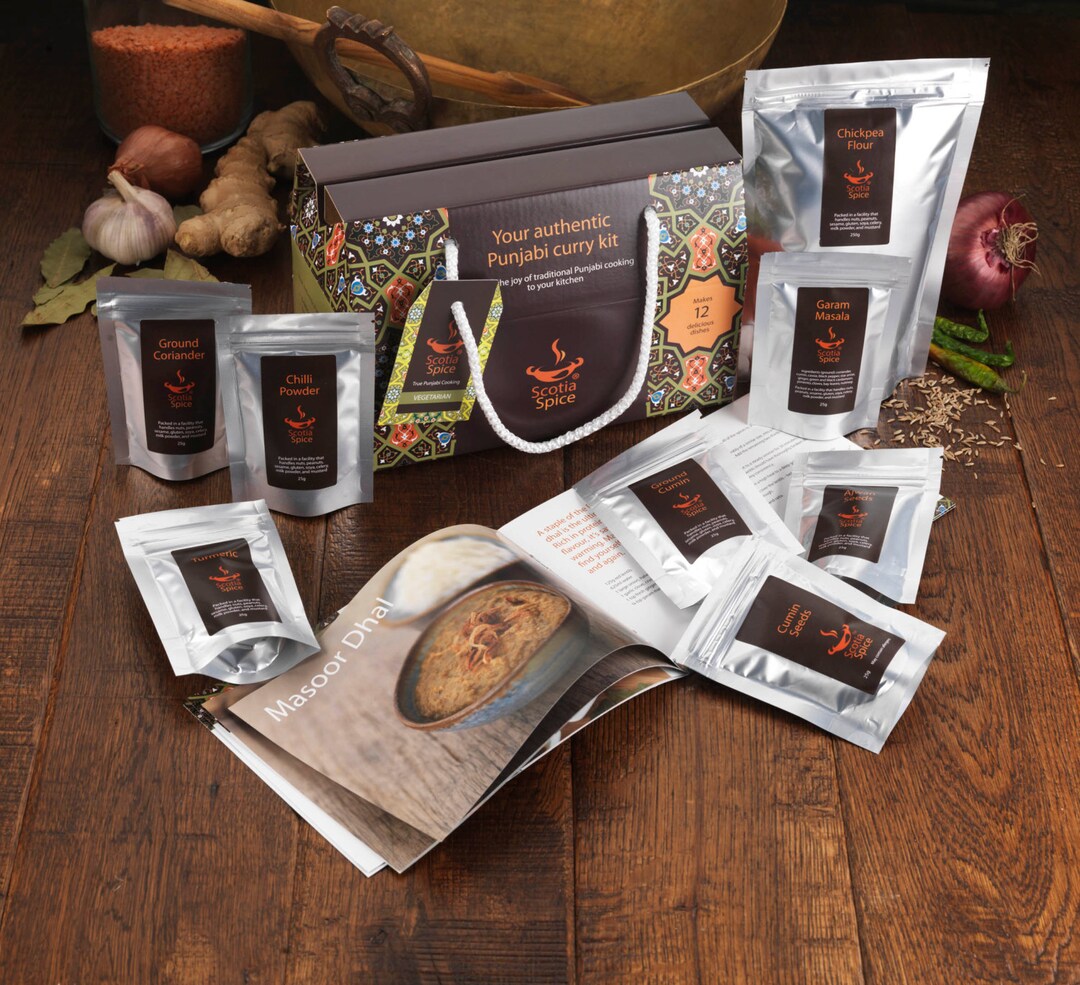 DIY Vegetarian Curry Spice Kit, Authentic Punjabi Recipes and Spices ...