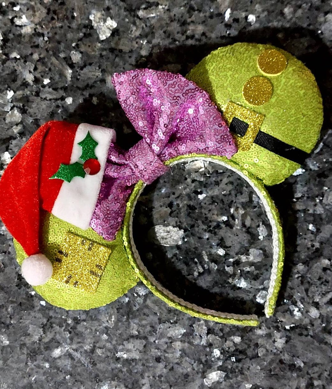 Christmas Dopey Ears Santa Hat Dopey Ears. Dopey Mickey - Etsy