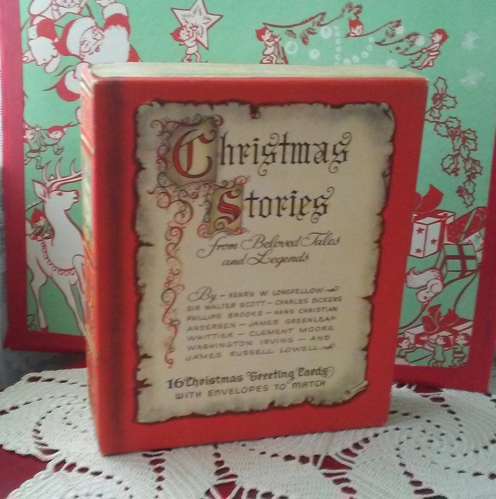 Vintage Christmas Card Box Christmas Stories From Beloved | Etsy