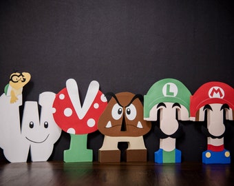 Super mario letters | Etsy