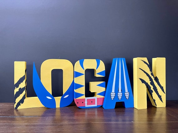 Wolverine / Logan PAPER MACHE Letters - cost is for (5) letters by ...